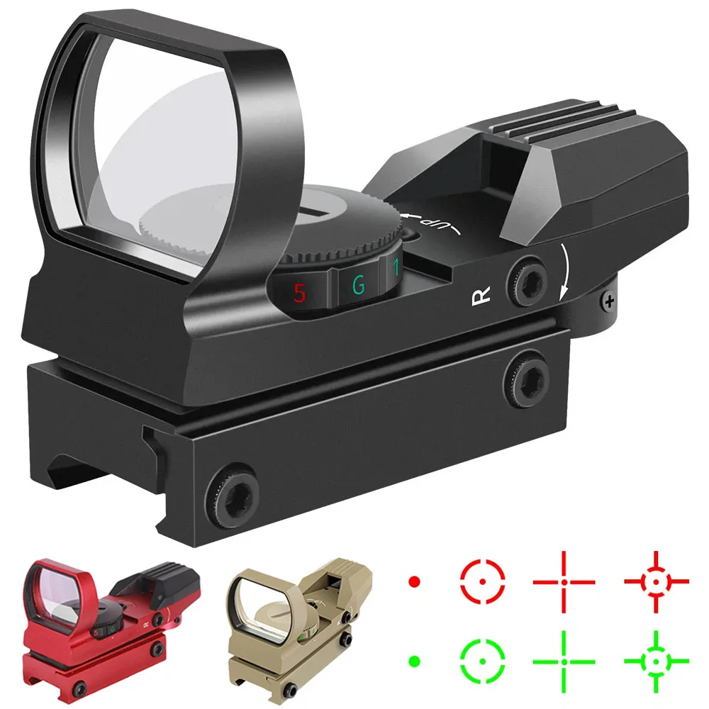 Tactical-Riflescope-Hunting-Optics-Red-Green-Projected-Dot-Sight-Reflex ...