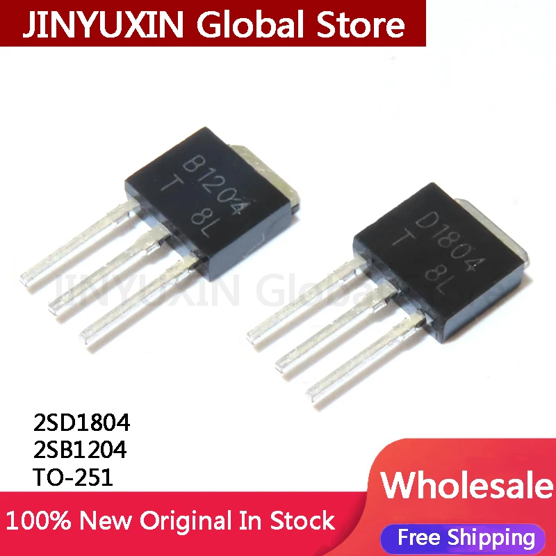 20Pcs-2SD1804-2SB1204-D1804-B1204-TO-251-Paired-Transistor-IC-Chip-In ...