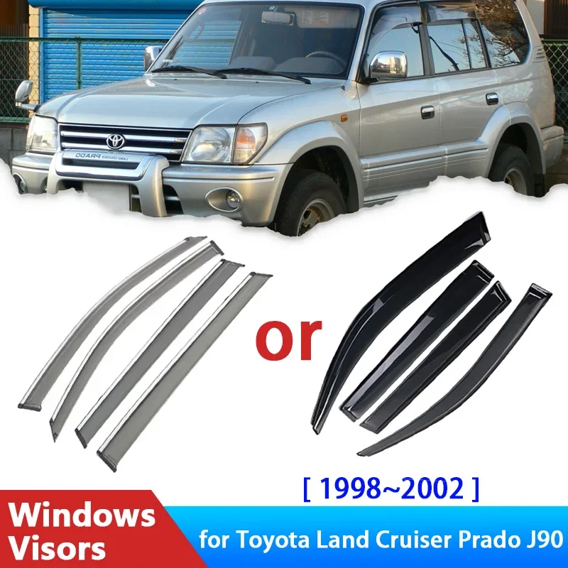 Deflectors for Toyota Land Cruiser Prado J90 LC90 FZJ90 90 1998~2002 ...