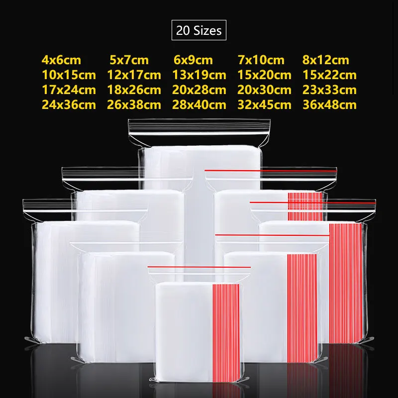 Small-Zip-Lock-Plastic-Bags-Reclosable-Transparent-Bag-Vacuum-Storage ...