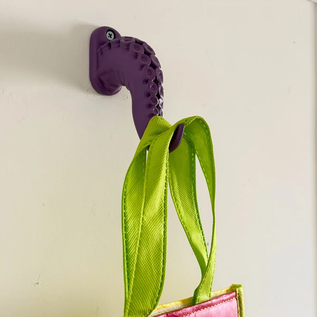 1pc Octopus Tentacle-shaped Hook, Wall-mounted Creative Hanger, Multi ...