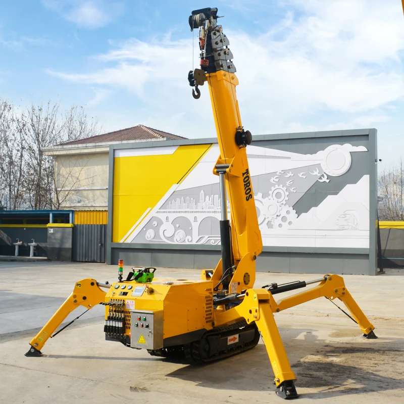 Mini-Spider-Crane-Crawler-Crane-With-Hydraulic-Telescopic-Outrigger-New ...