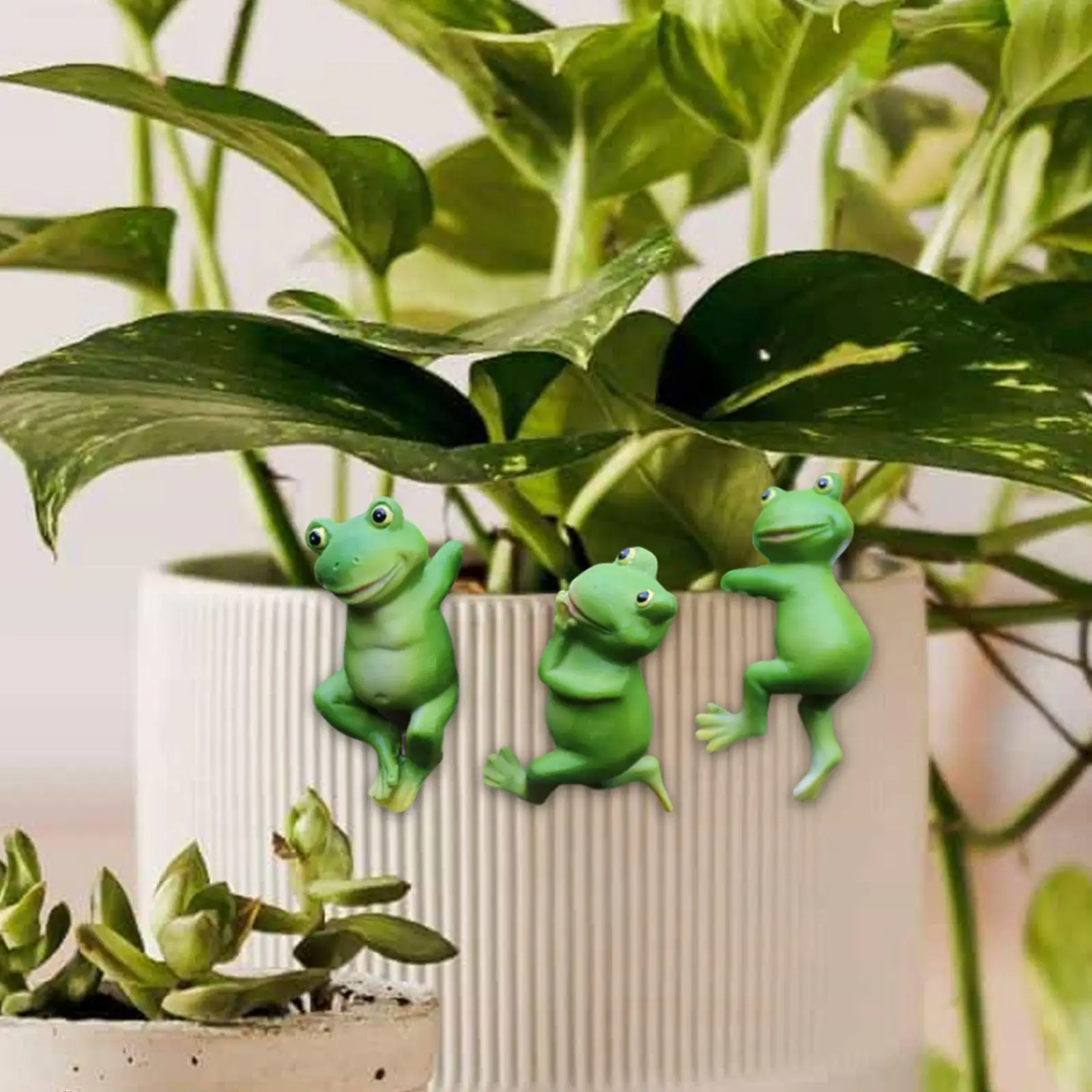 3x-Terrarium-Frog-Flower-Pot-and-Vase-Hugger-for-Pots-Miniature-Fairy ...