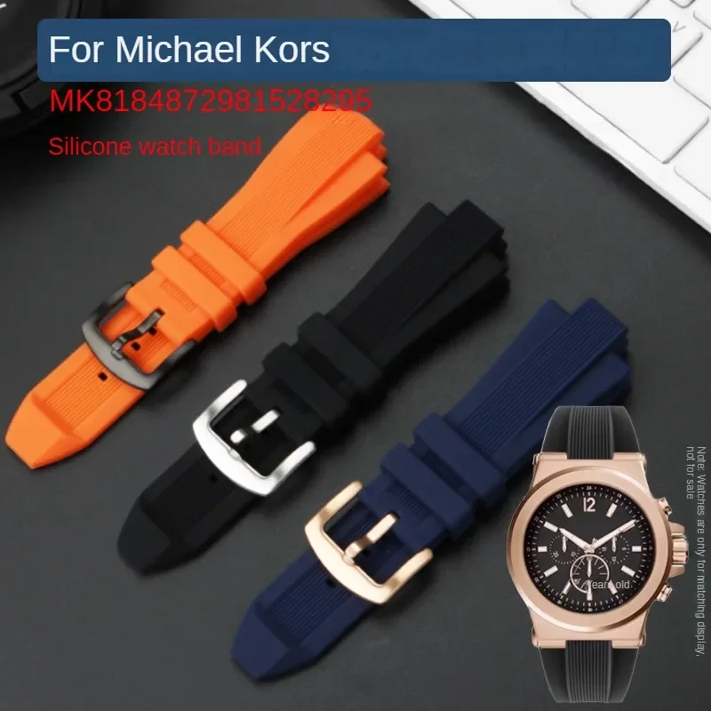 Convex-Interface-13mm-Black-Orange-Watchbands-for-Michael-Kors-Mk8184 ...