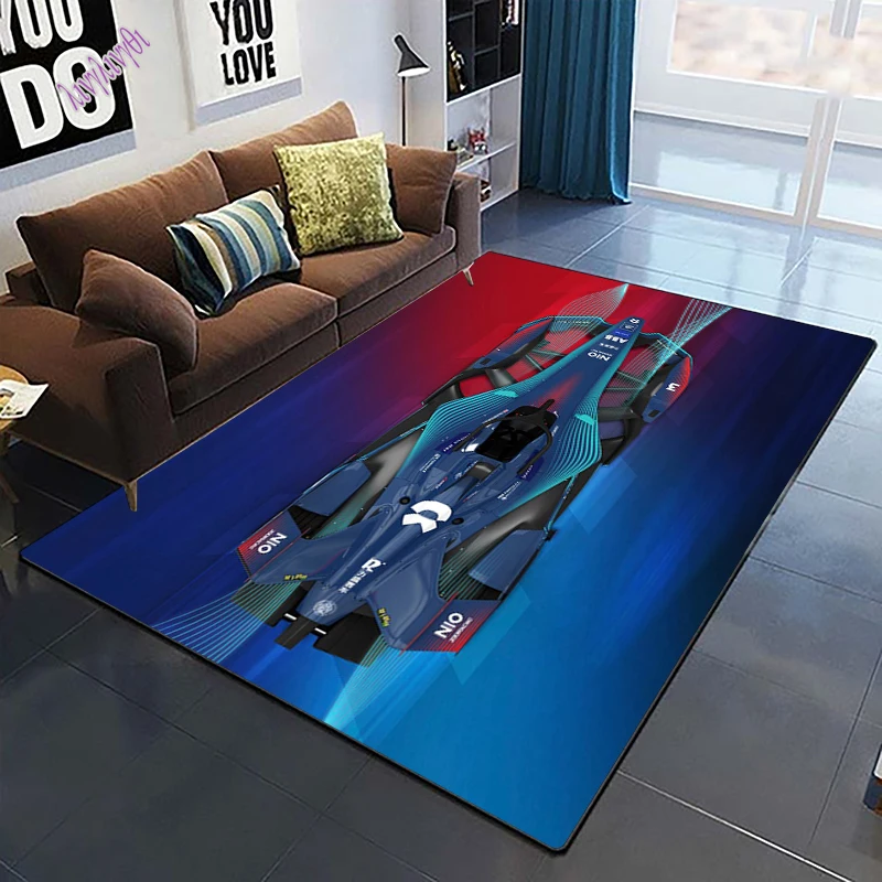 Racing Supercar Large Rug For Living Room Auto Parts Black Carpet ...