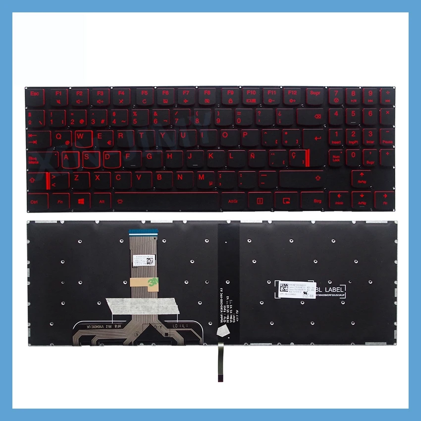 XIN Spanish Teclado For Lenovo Legion Y520 Y520-15IKB Y720 R720 R720 ...
