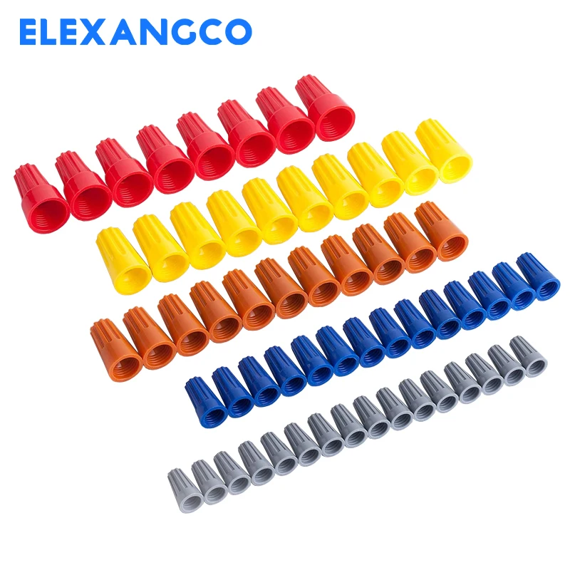 50/100Pcs P1 P2 P3 P4 P6 Colorful Electrical Wire Connectors Screw ...