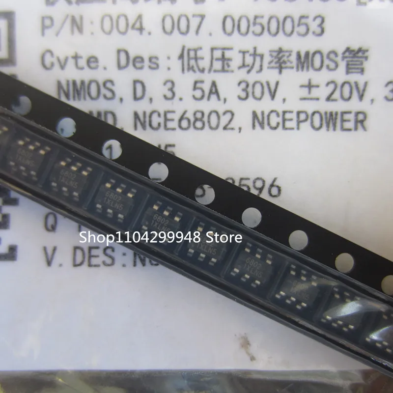 Nce6802 6802 Dual N-Channel 30V 3.5A Mos Field Effect Tube Smd Sot23-6 ...