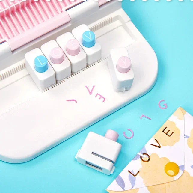 Manual 26 English Letter Embossing Punch Hole Punch Multifunctional ...