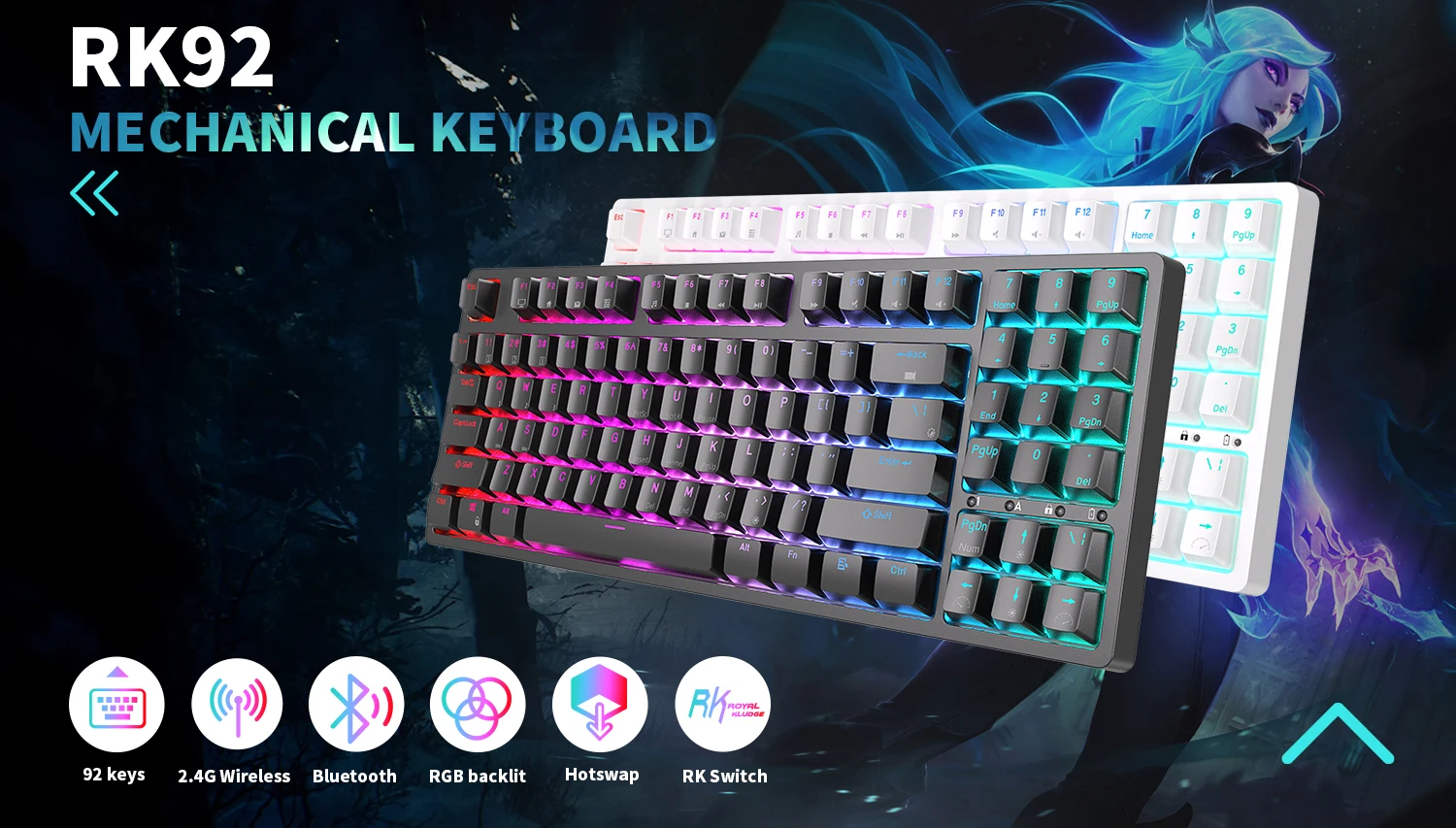 Royal Kludge RK92 Gaming Keyboard Price in BD | RYANS