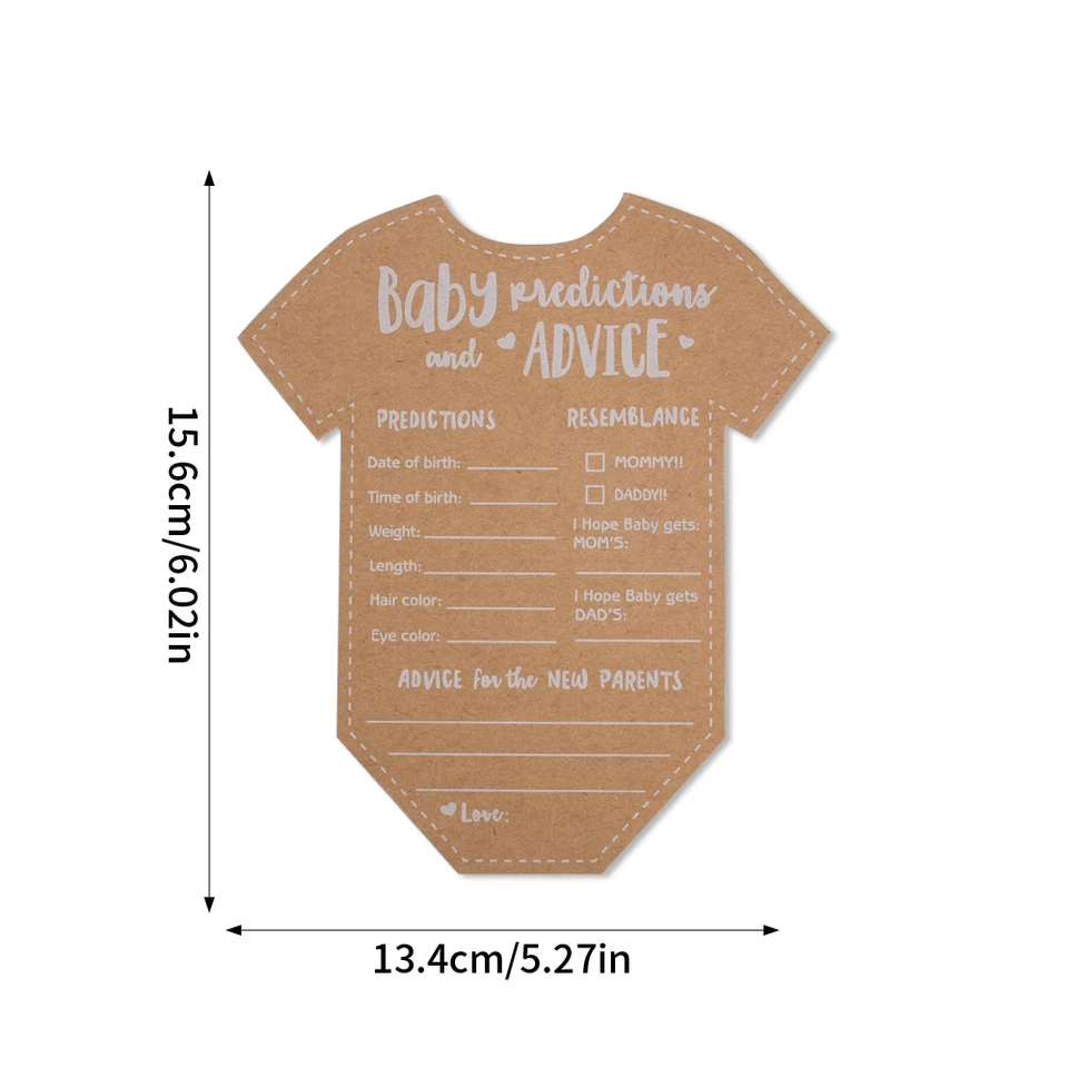 Tarjetas De Predicción Para Baby Shower