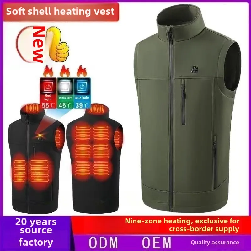 New-Soft-Shell-Self-Heating-Vest-Constant-Temperature-Thermal-Zone-9 ...