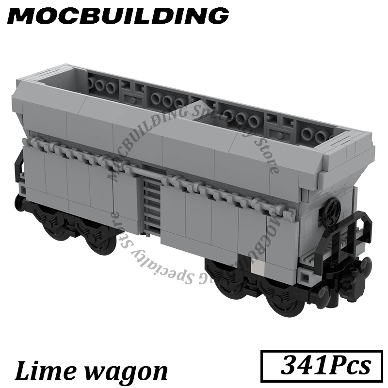 Wagon-Train-Vehicle-Model-Railway-Accessories-MOC-Building-Block-DIY ...
