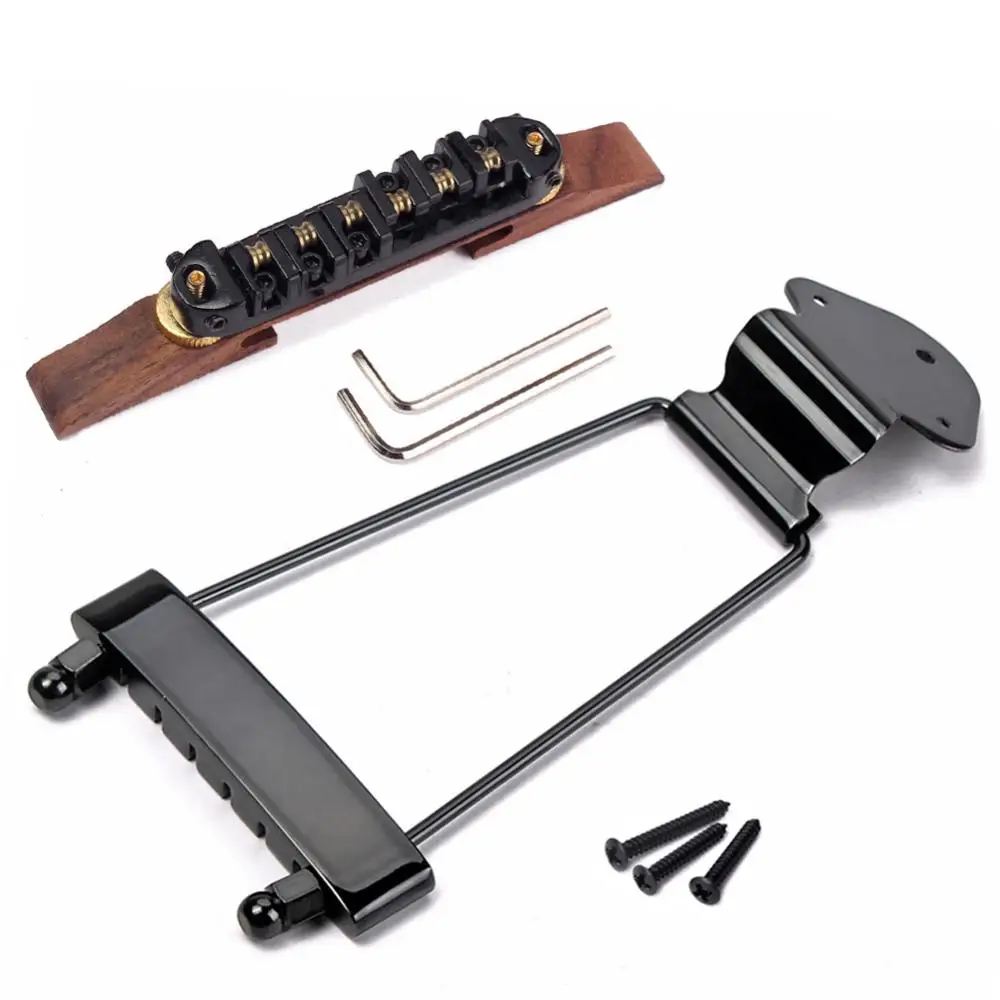 Bridge-Tailpiece-Set-Guitar-Accessories-Adjustable-Wooden-Music ...