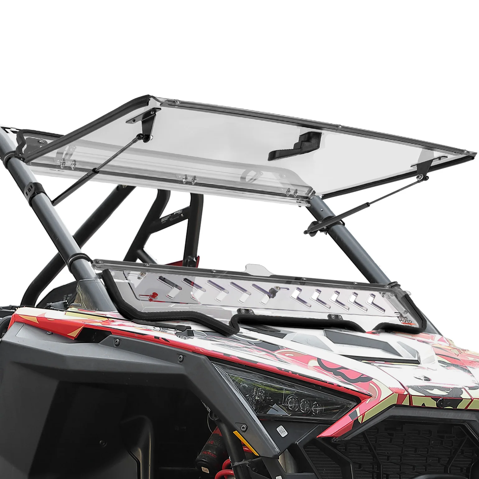 UTV 3-in-1 Front Vented Flip Windshield Compatible with Polaris RZR PRO ...