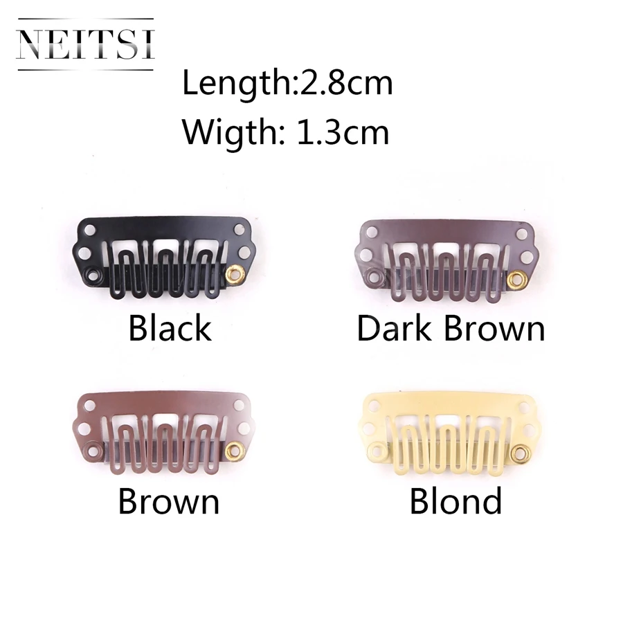 Neitsi-2-8cm-U-Shape-Clips-4-Colors-Stainless-Steel-Hair-Snap-Clips-for ...
