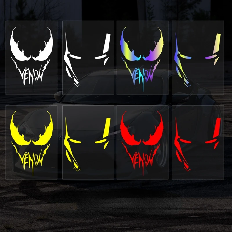 1pcs Lron Man Car Stickers And Decals Venom Decorative Accessories ...