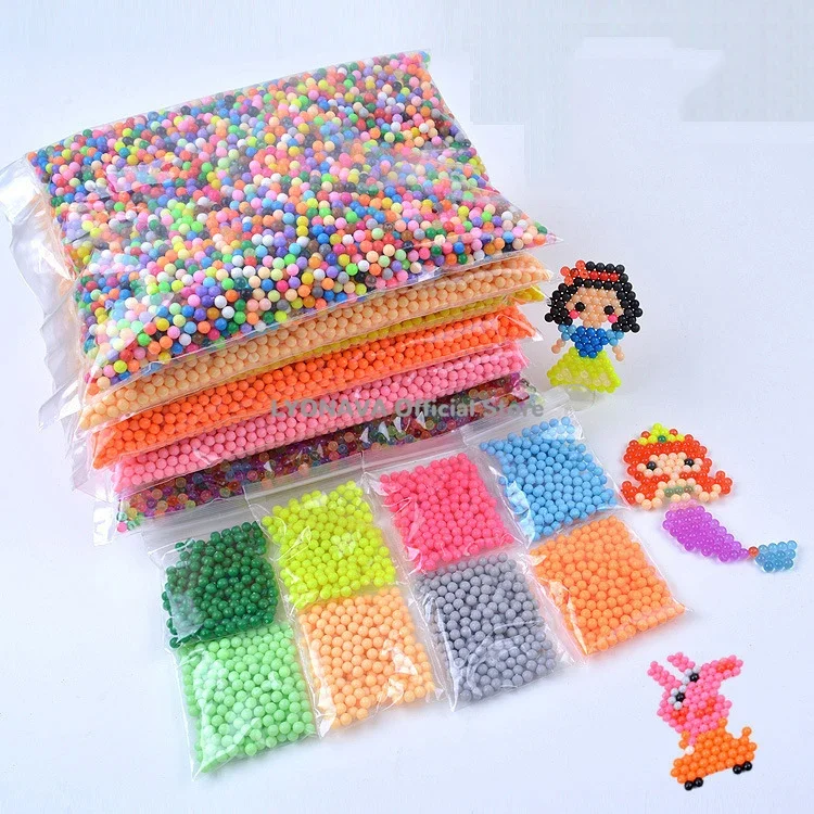 100-500PCS-34-Colors-5mm-Water-Beads-Spray-Perler-Magic-Beads ...