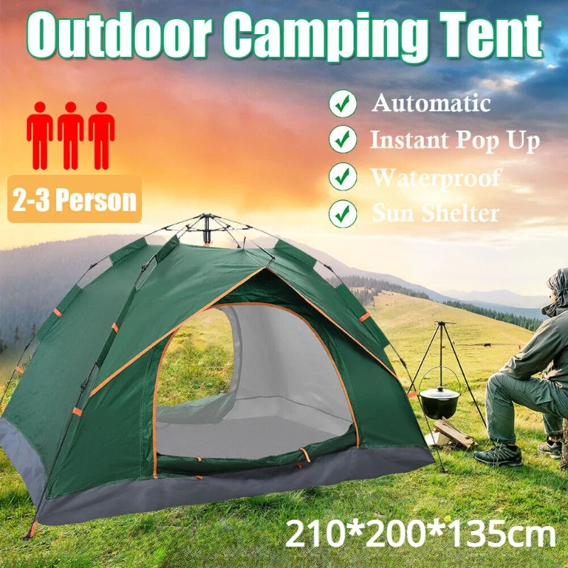 2-3-4-Family-Large-Tent-Automatic-Instant-Double-Layer-Pop-Up-Camping ...