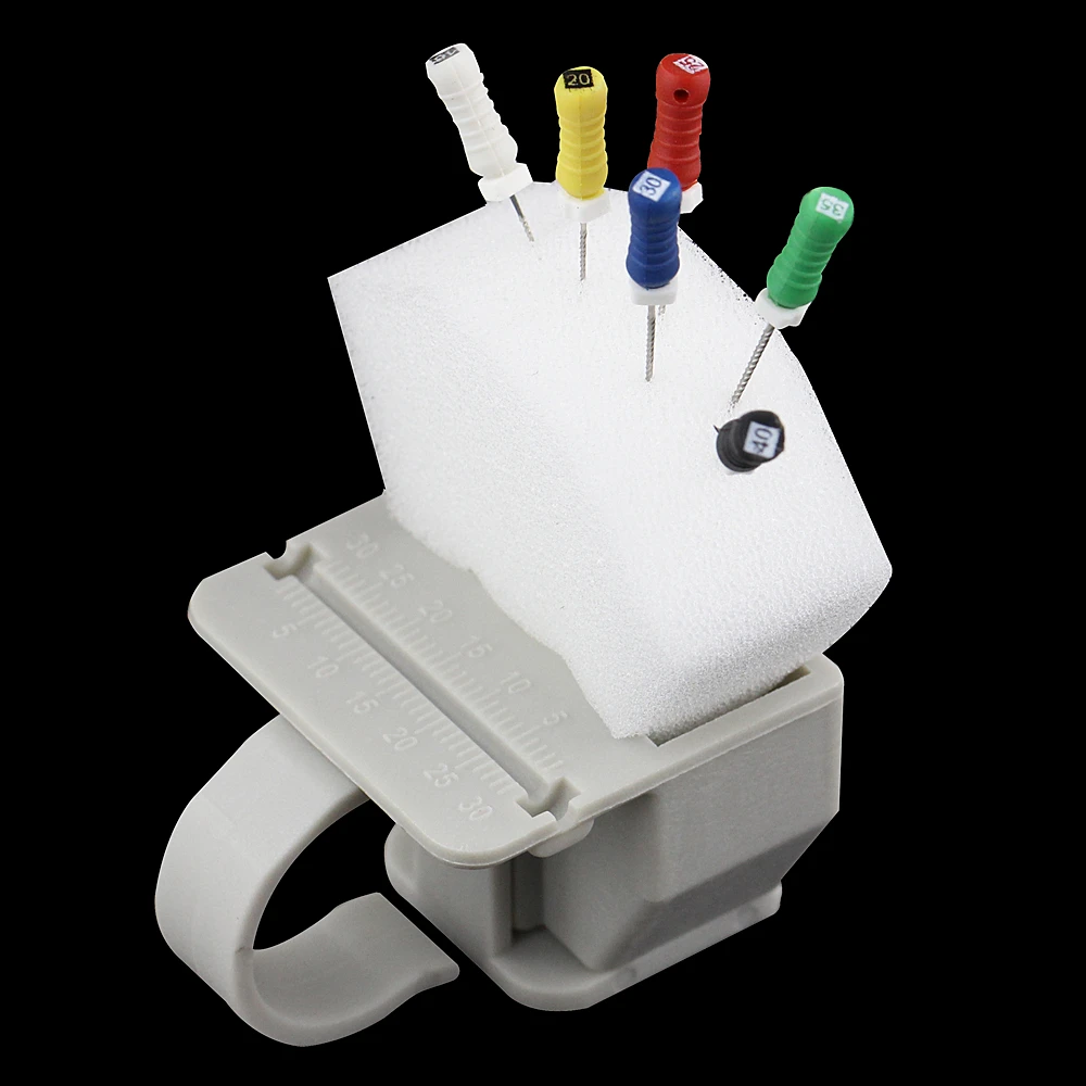 1 Set Dental Endodontic Files Finger Ring Measuring Ruler Autoclavable ...