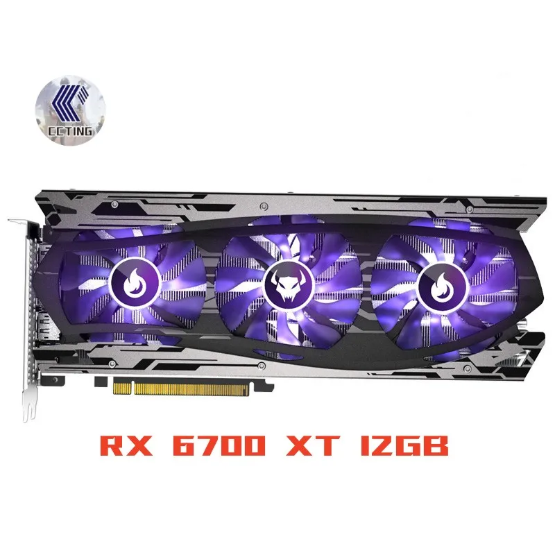 Yeston ordenador de escritorio Radeon RX 6700 XT GPU 12GB GDDR6 192 bit ...
