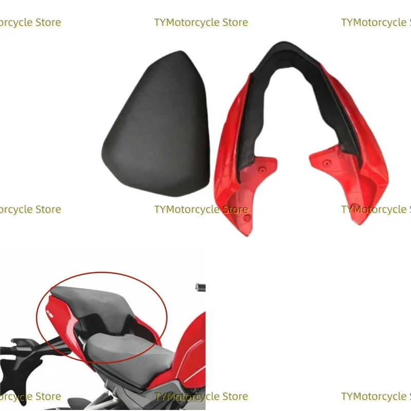 Motorcycle-Rear-Tail-Side-Fairing-Cowl-Passenger-Pillion-Seat-Cushion ...