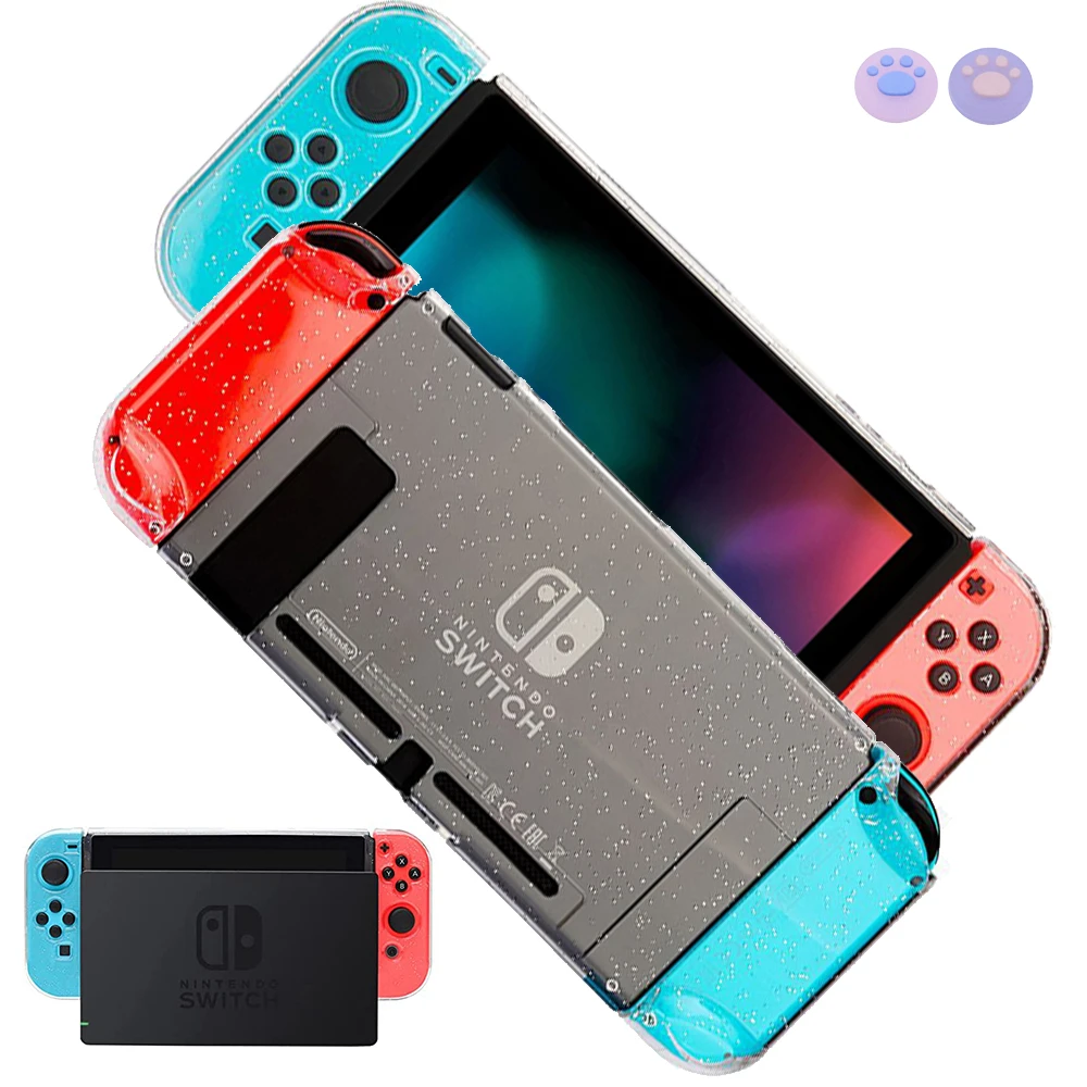 Nintend NS Switch Shell Protective Hard PC Glitter Case For ...