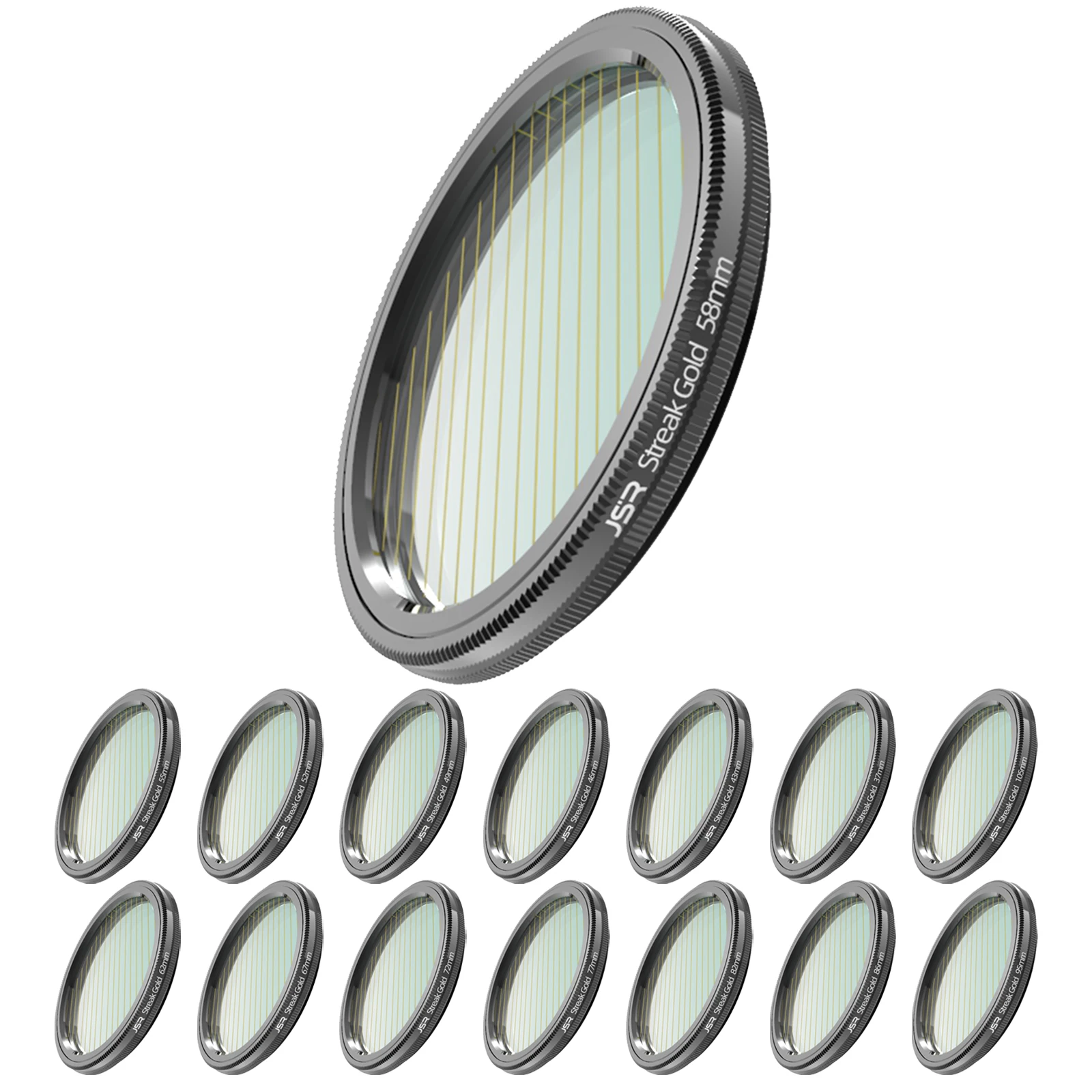 37mm-105mm-Optical-Glass-Gold-Streak-Anamorphic-Special-Effects-Lens ...