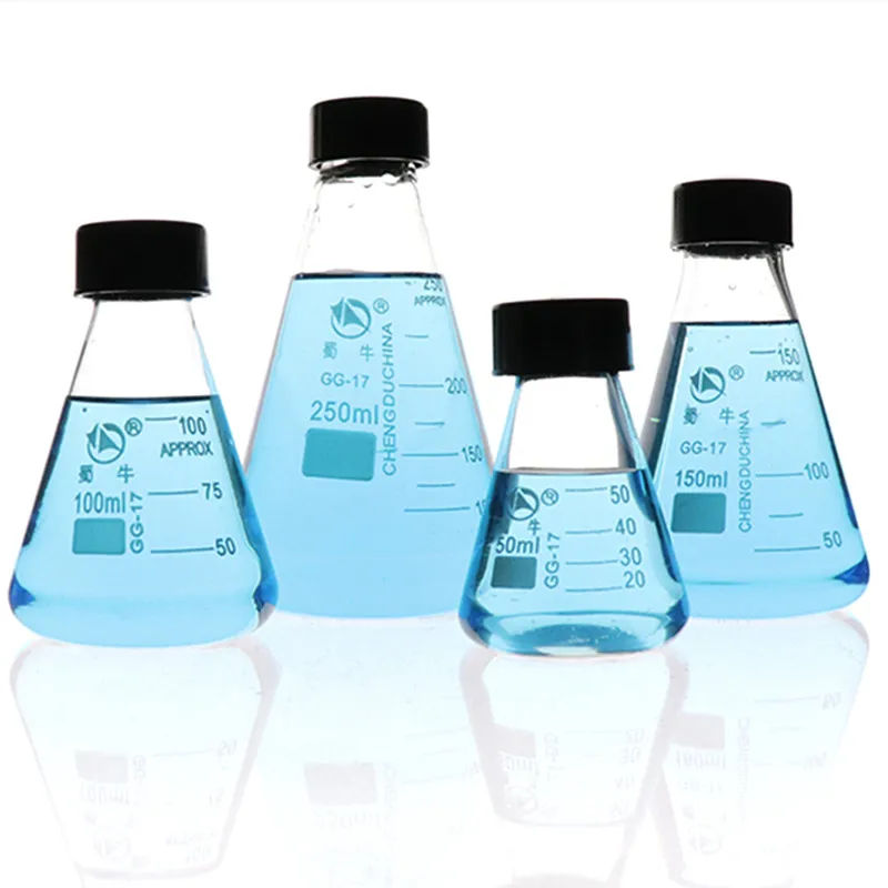 Thick-Walled-Conical-Flask-With-Stopper-Erlenmeyer-Flask-Thread-Mouth ...