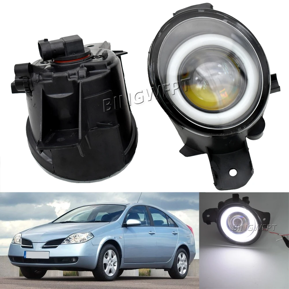 Angel-Eye-For-Nissan-Primera-P12-2001-2007-LED-Fog-Light-30W-8000LM-Car ...