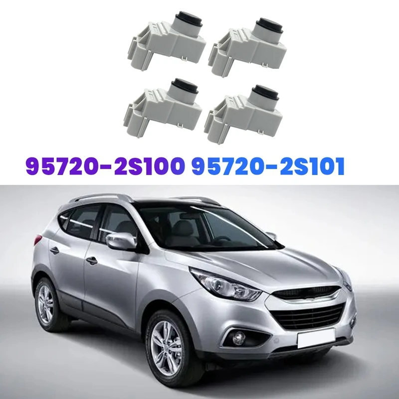 4PCS Car Parking Sensor Distance 95720-2S000 95720-2S100 95720-2S101 ...