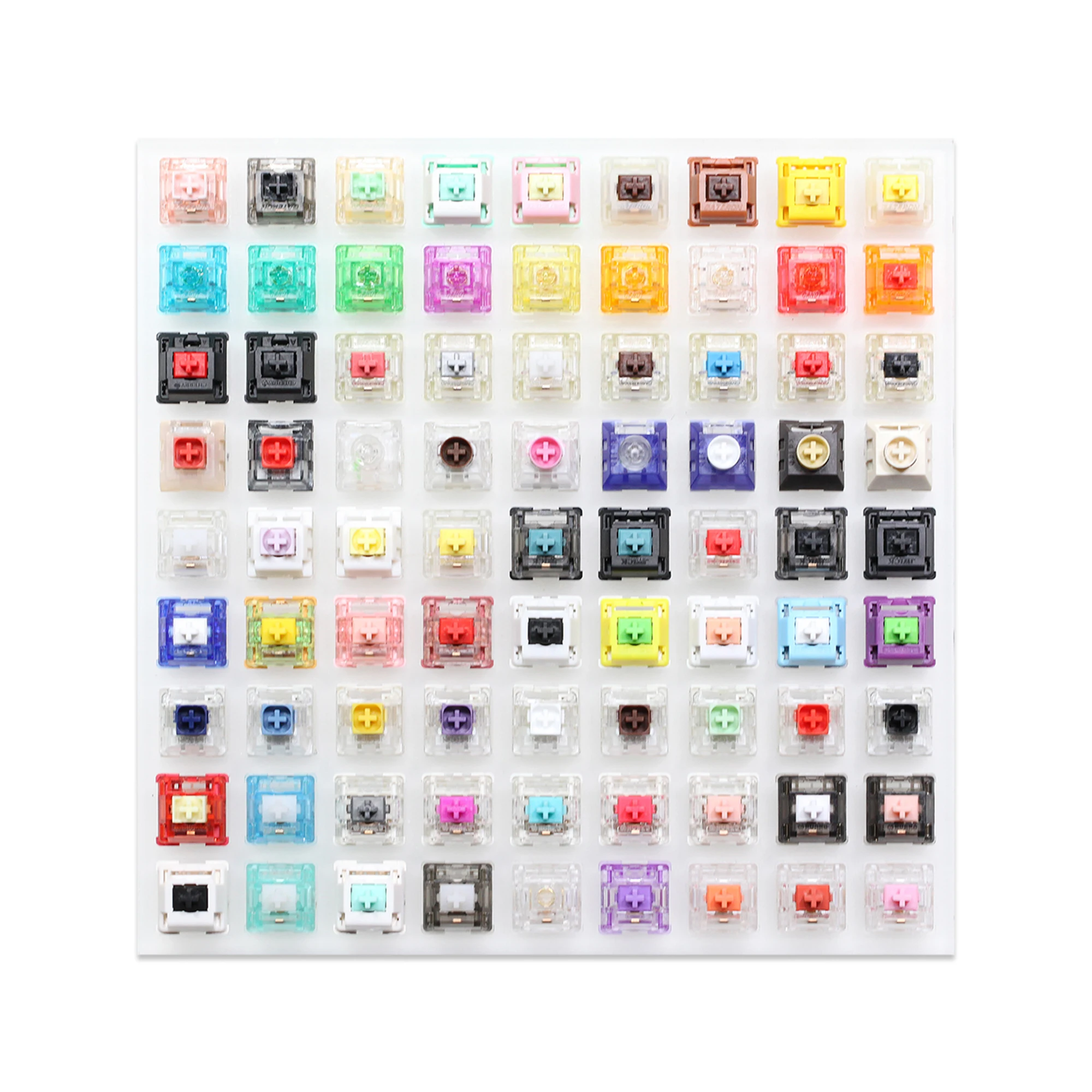New-81-switch-switches-tester-with-acrylic-base-blank-keycaps-for ...