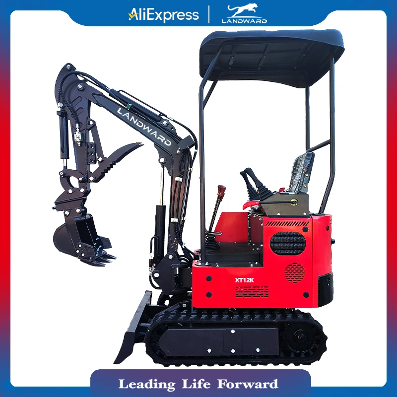 LANDWARD-1000kg-Mini-Excavator-1Ton-Hydraulic-Crawler-Digger ...