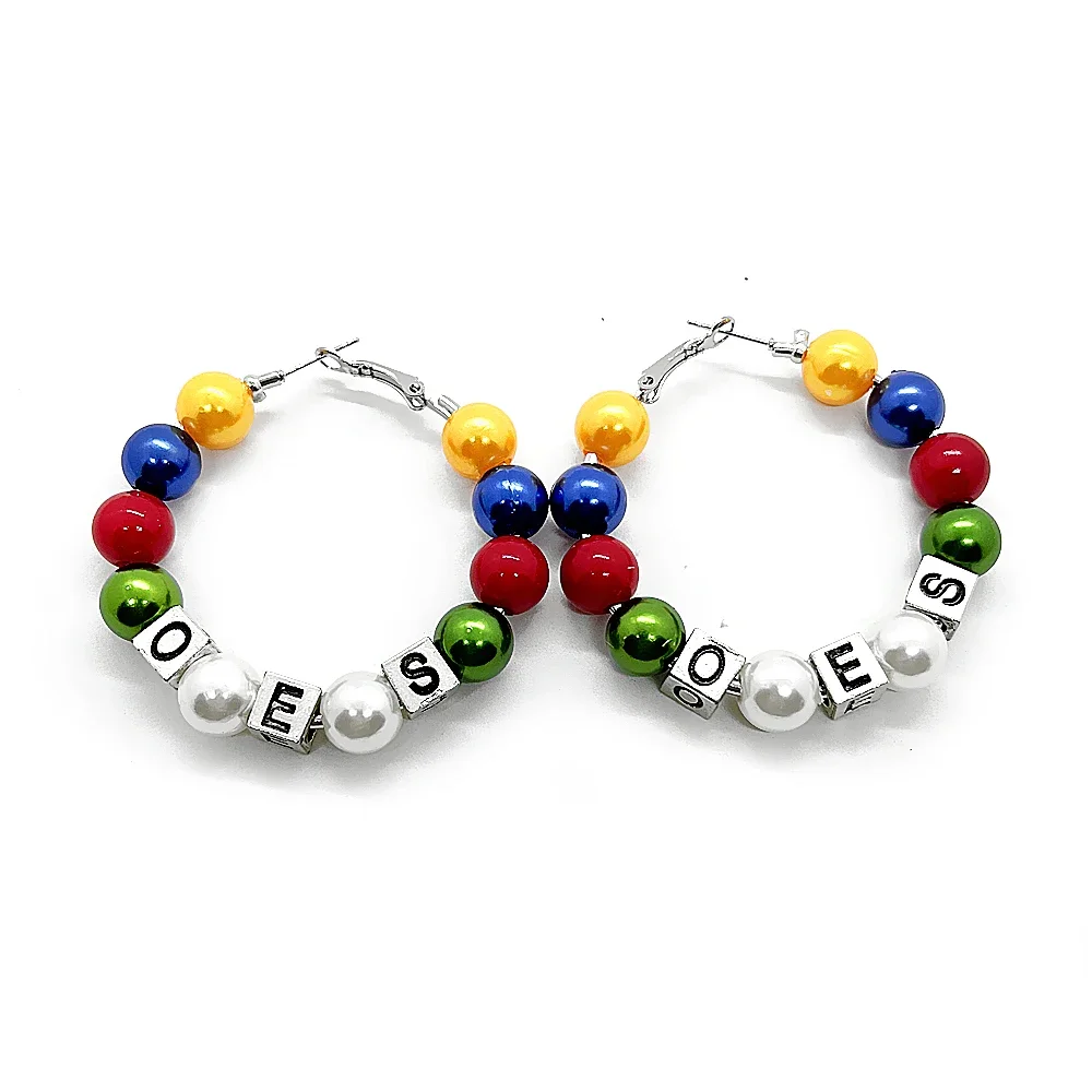Delicate-The-Order-of-the-Eastern-Star-society-OES-letter-Pearl-bead ...