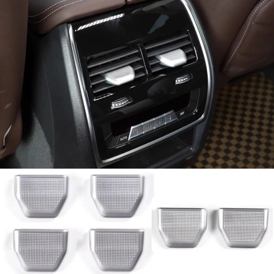 Front Back Row Air Air Conditioning Air Outlet Vent Tab Clip Trim ...