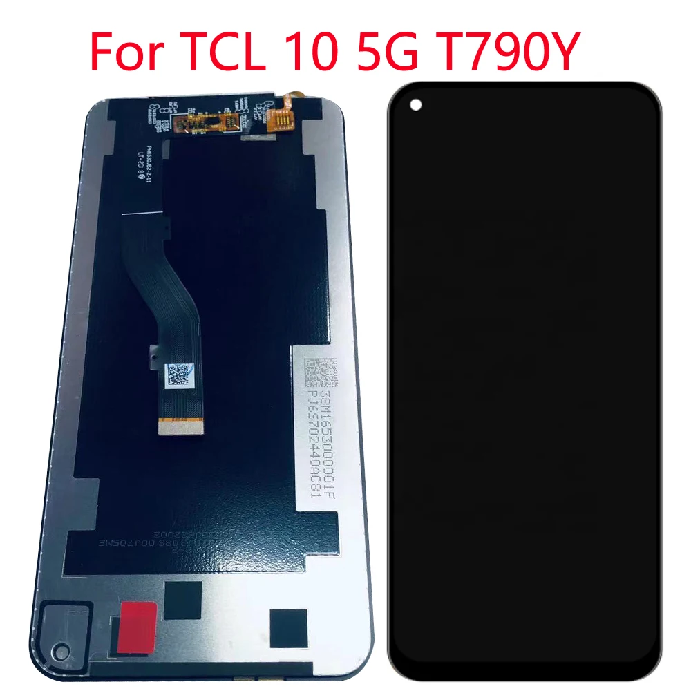 6.53 "novo oem display para tcl 10 5g lcd touchscreen digititizer ...