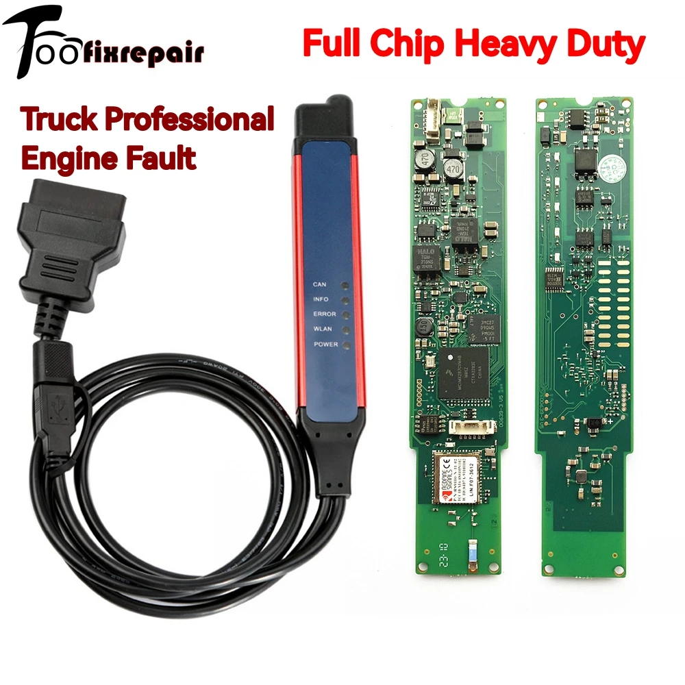 WIFI Professional Heavy Duty Truck Full Chip Engine Check Diagnosis ...
