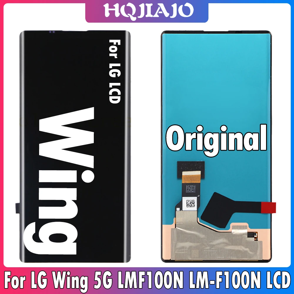 LG 윙 5G LCD 디스플레이 터치 스크린, LG 윙 LMF100N LM F100N F100 디스플레이 교체 부품, 6.8 인치 오리지널 LCD| | - AliExpress