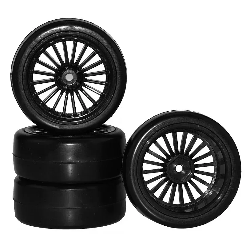 4Pcs-2pcs-26mm-Rubber-RC-Tyres-Wheel-Rims-Hex-12-For-1-10th-HSP-HPI ...