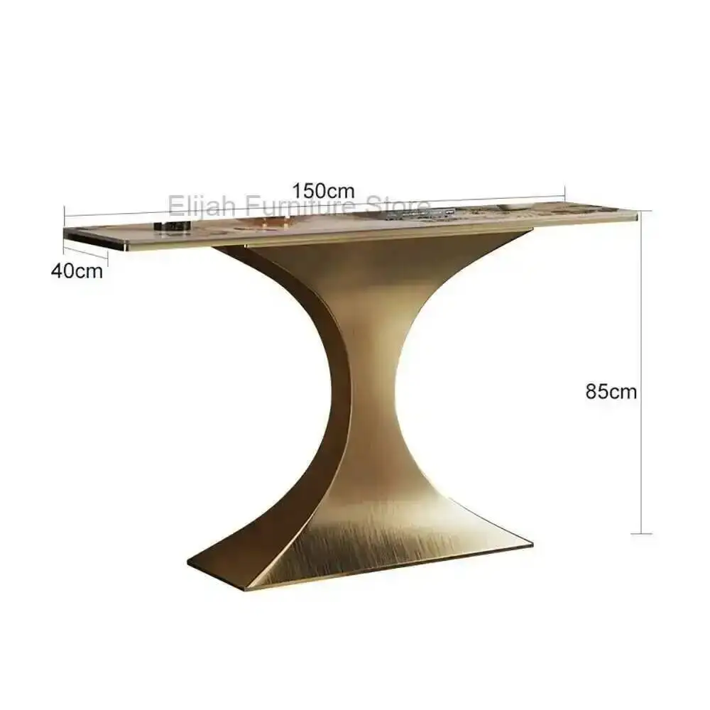 Lobby Entrance Hallway Luxury Modern Console Tables Metal Console ...
