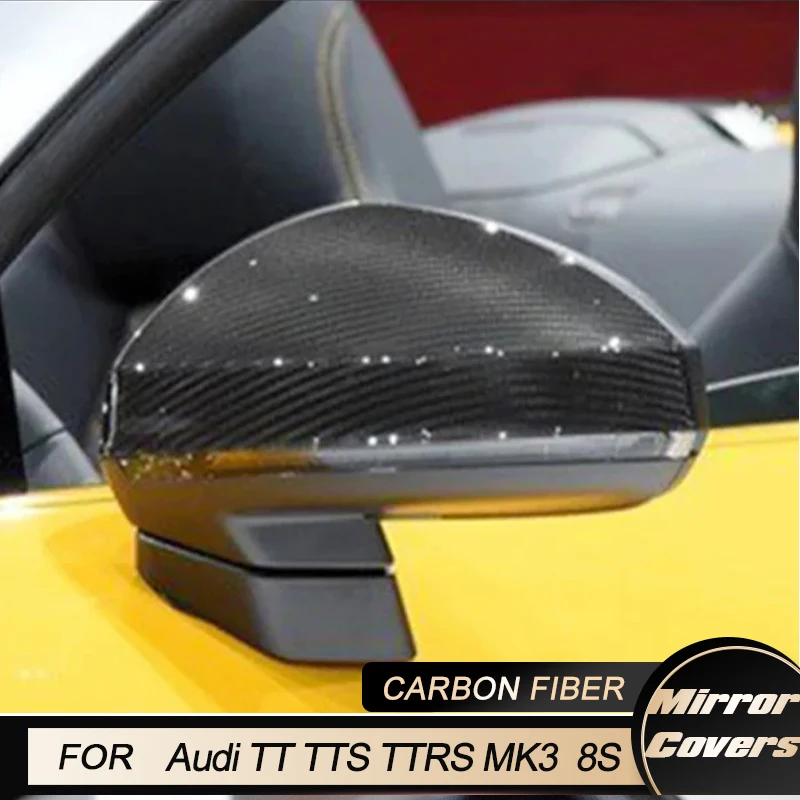 Carbon-Fiber-Rearview-Mirror-Cap-Covers-Trim-for-Audi-TT-TTS-TTRS-MK3 ...