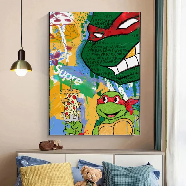 Mural De Las Tortugas Ninja Adolescentes Mutantes Ninja Turtles: Caos