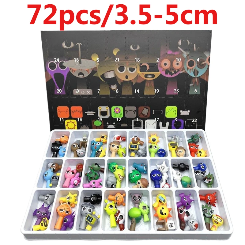 24pcs/48pcs/72pcs Sprunki Figures Sprunky Game Figuras Model Juguete ...