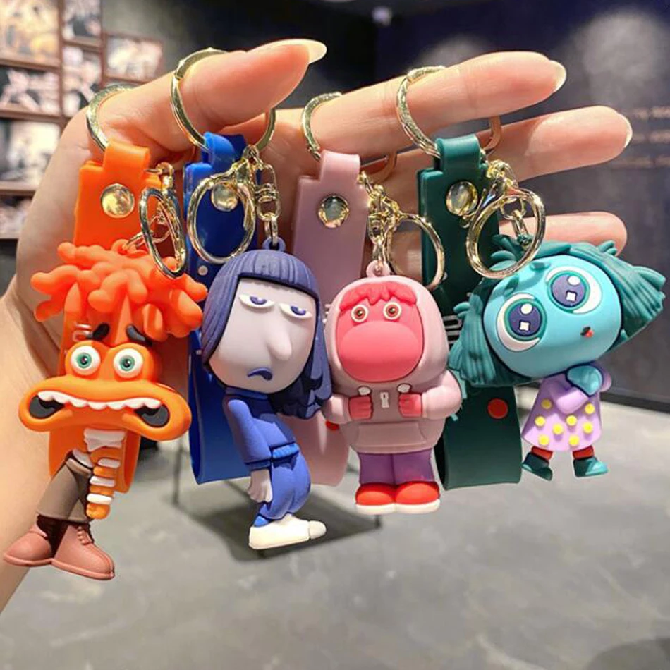 Disney-Anime-Inside-Out-2-Keychain-Mind-Wars-Sad-Emotions-Kawaii-Action ...