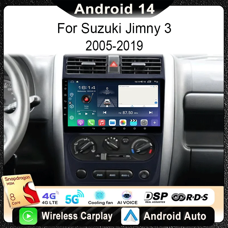 For Suzuki Jimny 3 2005-2019 Car Radio Multimedia Video Player ...