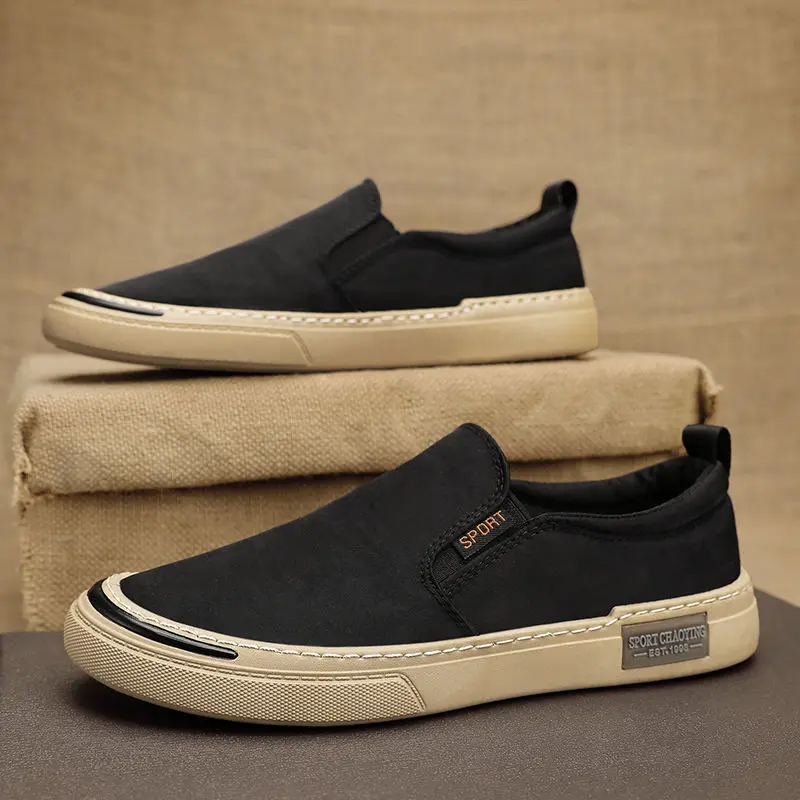 Spring Autumn Sneakers Man Slip-ons Leisure Breathable Sports Plimsoll ...