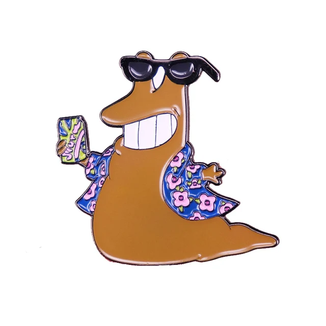 Cartoon Slurms MacKenzie Kawaii Metal Brooch Pin - KawaiiMerch.com