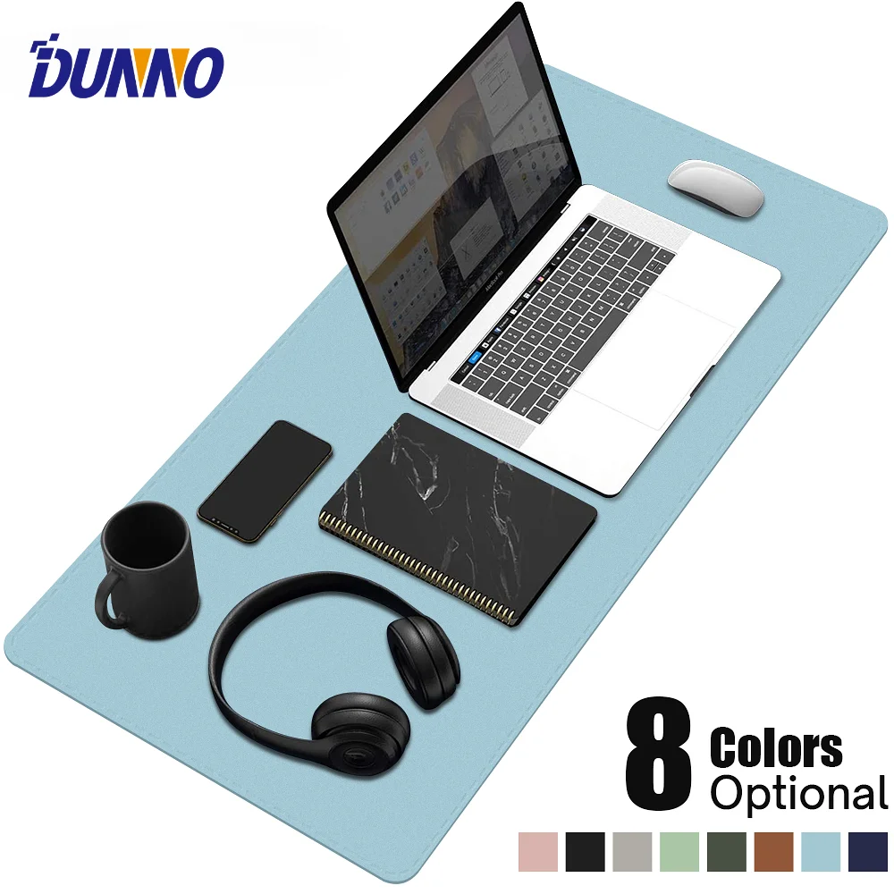Large Size Desk Mat Waterproof Mouse Pad PU Leather Suede Office Desk ...