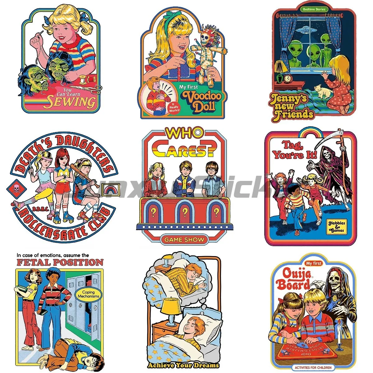 Horror-Scary-Ghost-Monster-Alien-Halloween-Decals-Laptop-Car-Window ...