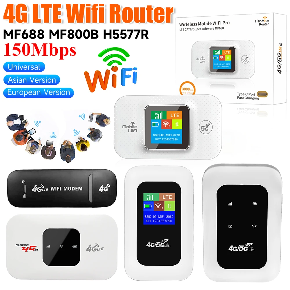 4G-LTE-WiFi-Router-150Mbps-Mini-Hotspot-with-SIM-Card-Slot-Plug-Play ...